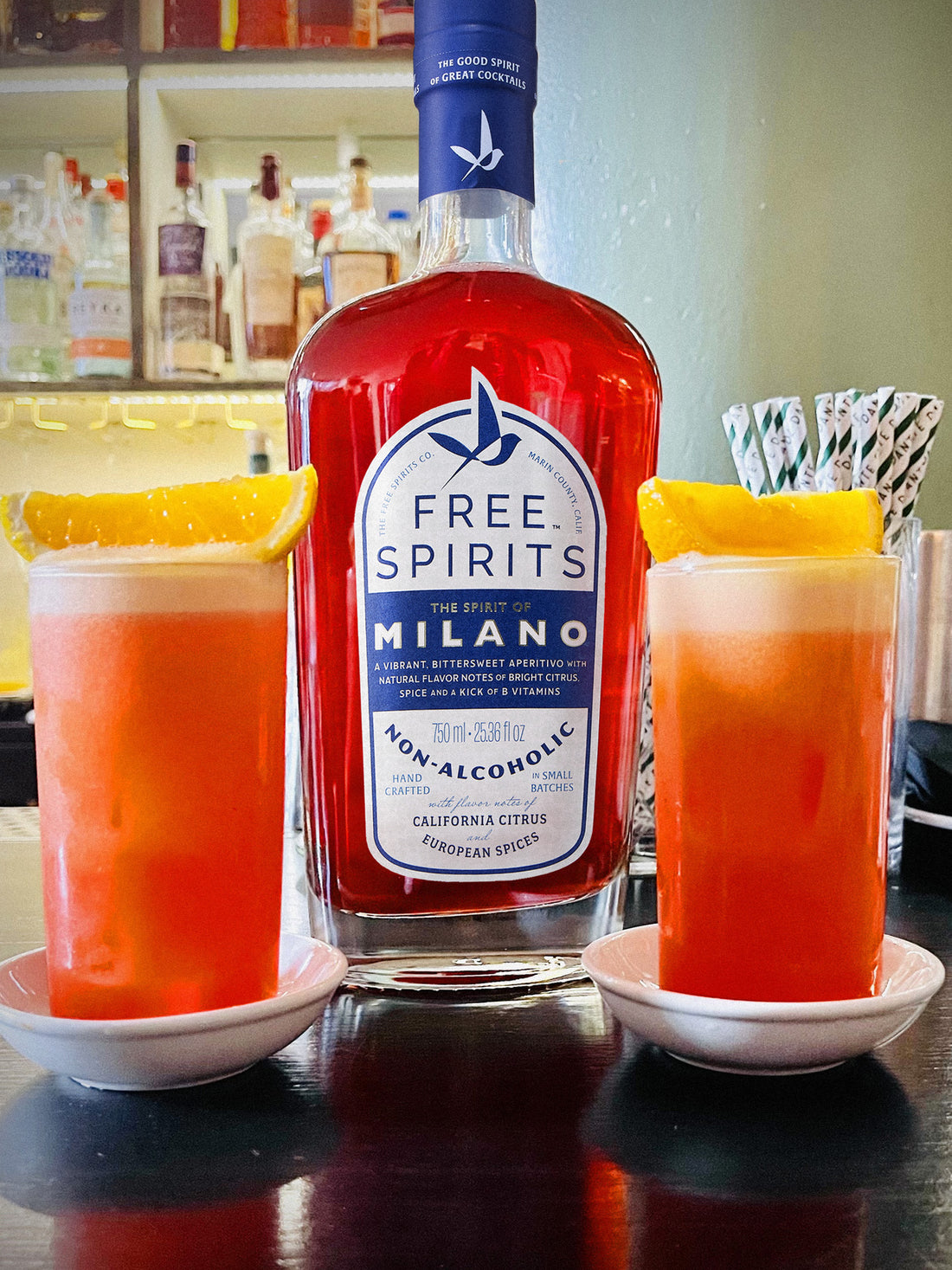 The Garibaldi Cocktail Recipe - Non-Alcoholic – Free Spirits