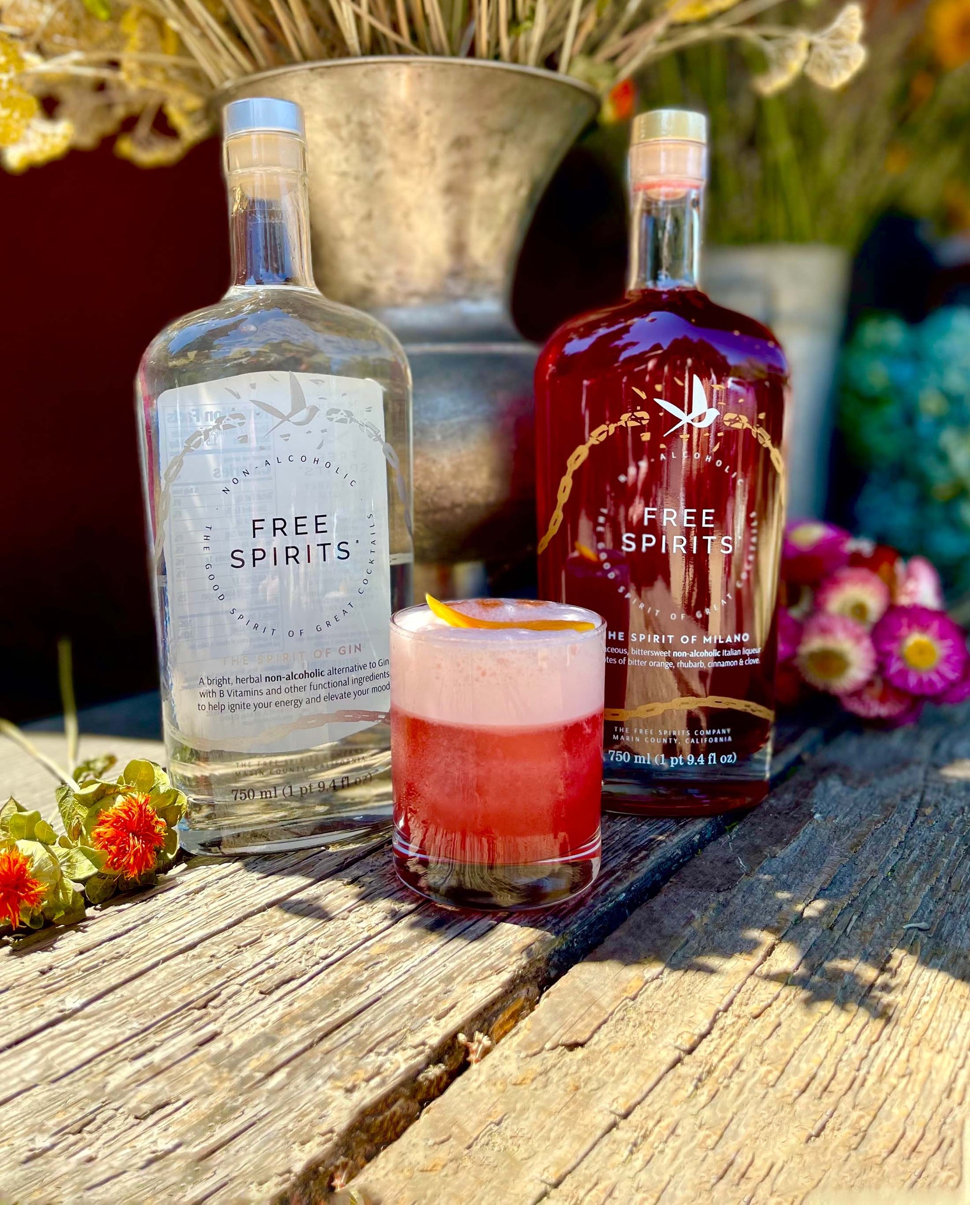 No-Groni Sour - Non-Alcoholic Negroni Recipe | Free Spirits